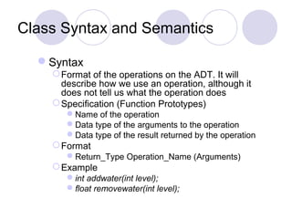 Creating an Abstract Data Type in C++ | PPT