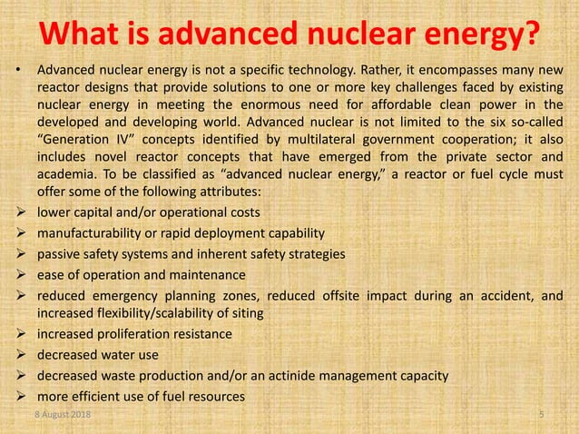 ِAdvanced Nuclear Energy | PPT