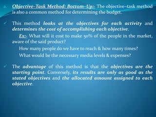 Advertising planning and budget | PPT