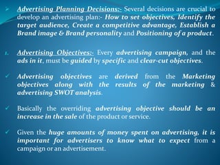 Advertising planning and budget | PPT