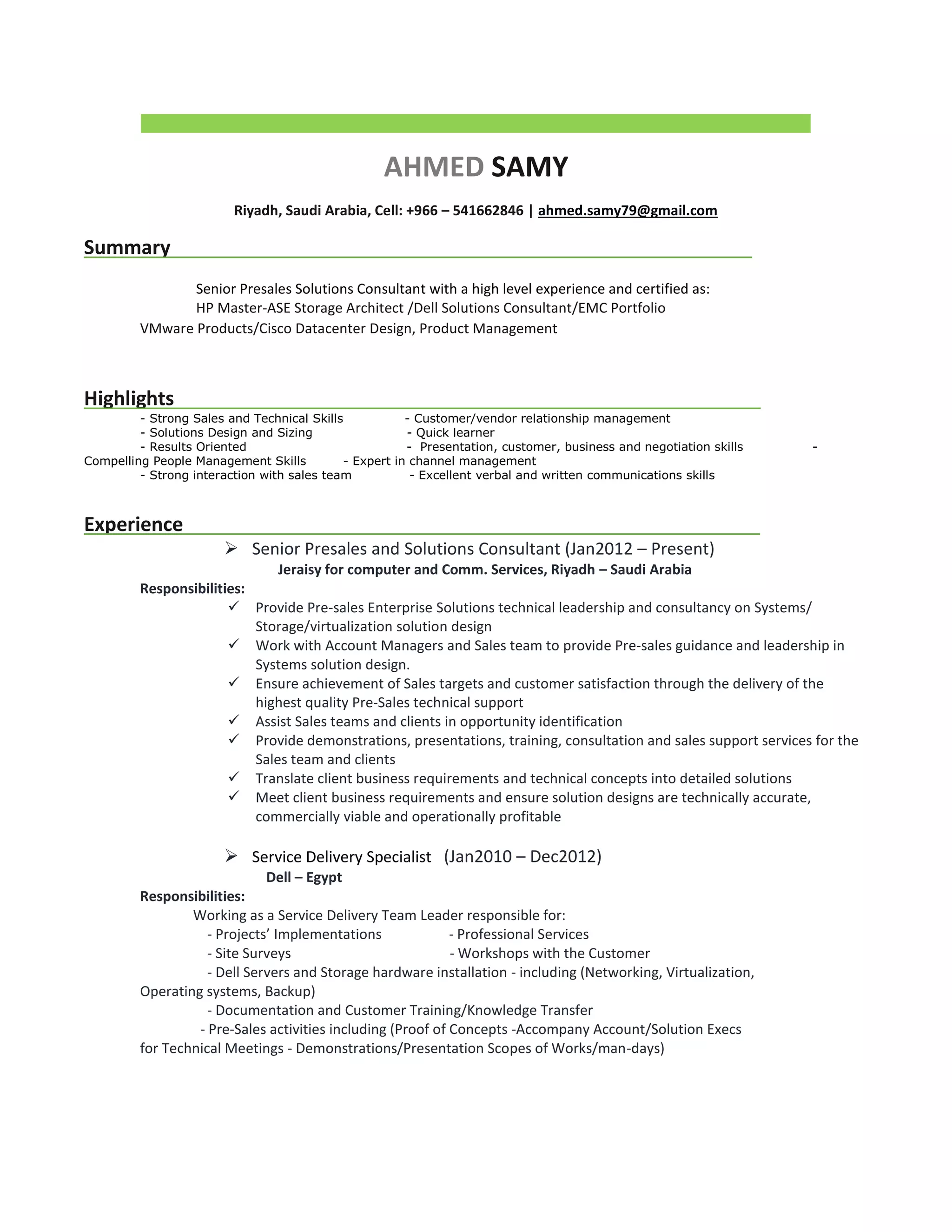 AHMED SAMY | PDF | Sales | Business