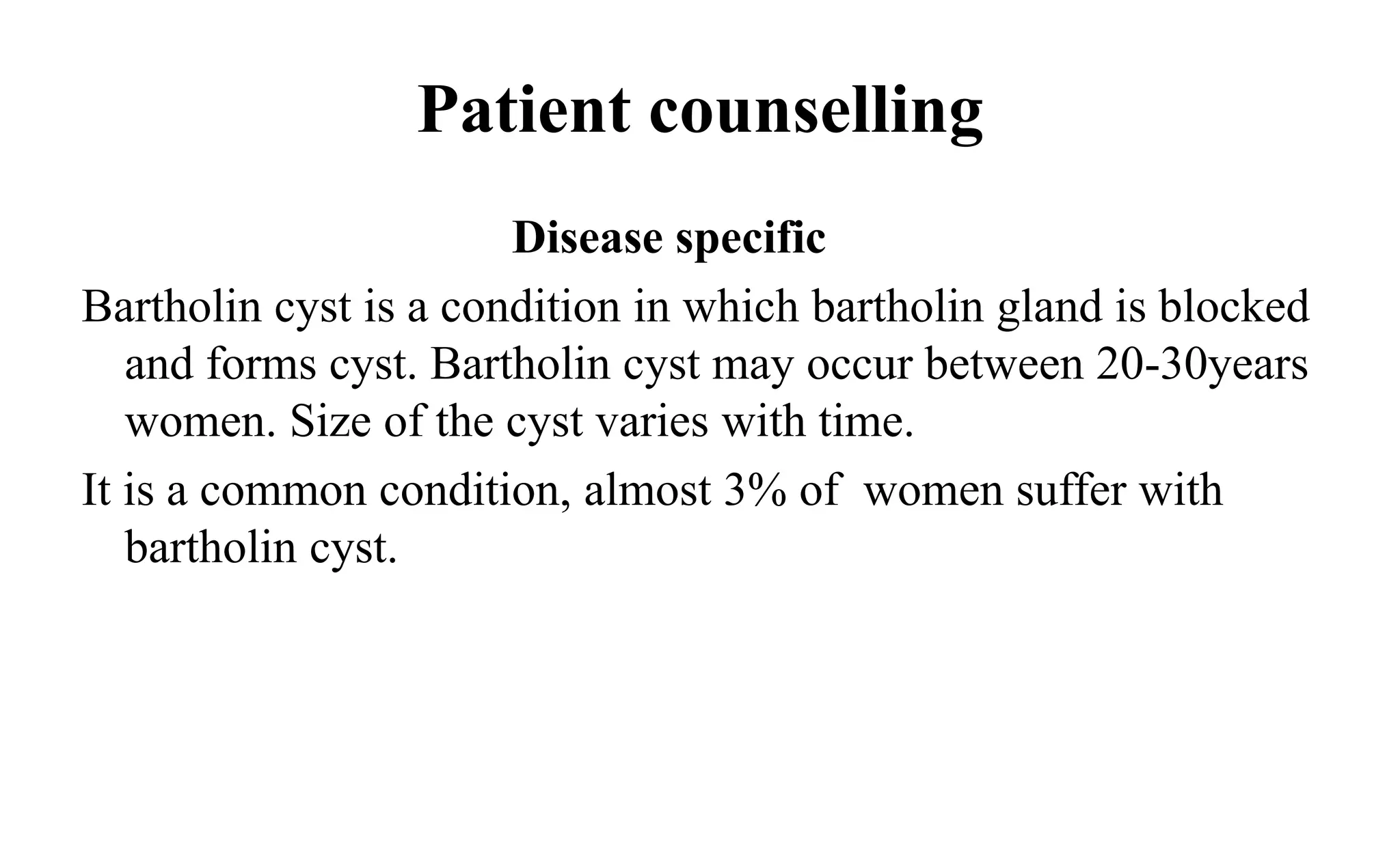 CASE PRESENTATION ON BILATERAL BARTHOLIN CYST | PPTX