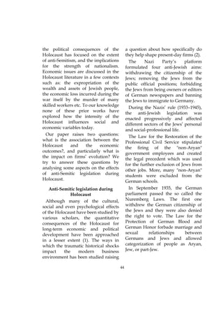 Anti-Semitic Legislation During Holocaust Just Unethical or ...