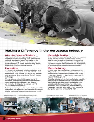 Fatigue Technology - Corporate Brochure | PDF