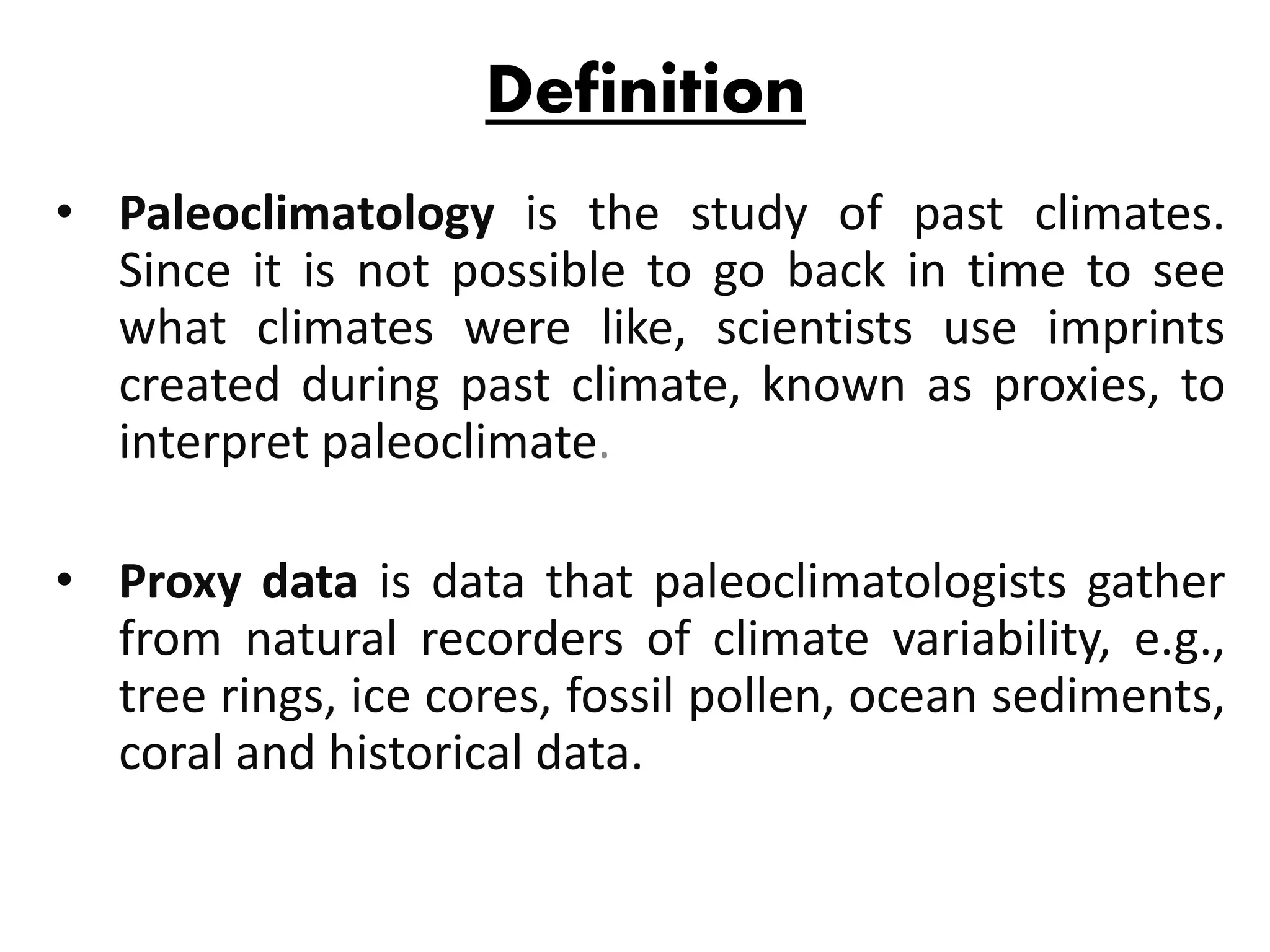 Paleoclimatology | PPTX