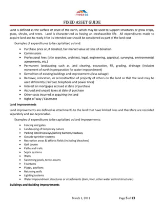 Fixed Asset Guide | DOC