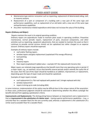 Fixed Asset Guide | DOC