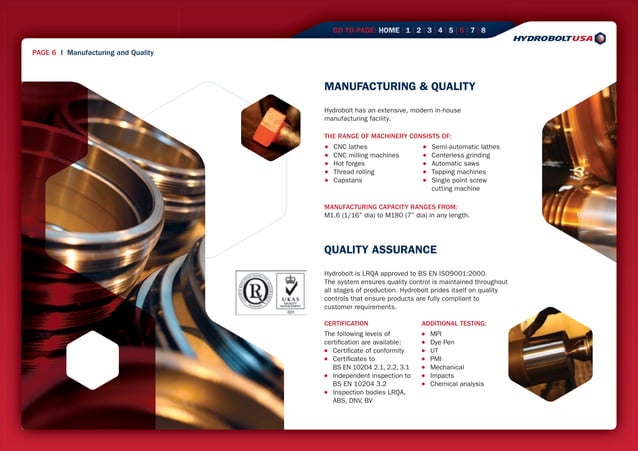 Hydrobolt USA Brochure | PDF | Manufacturing Industry | Industries