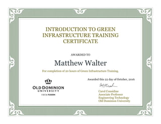 Walter GI Certificate 10 2016 | PPT