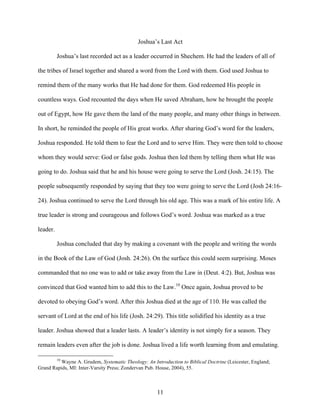Principles of Leadership From the Book of Joshua | PDF