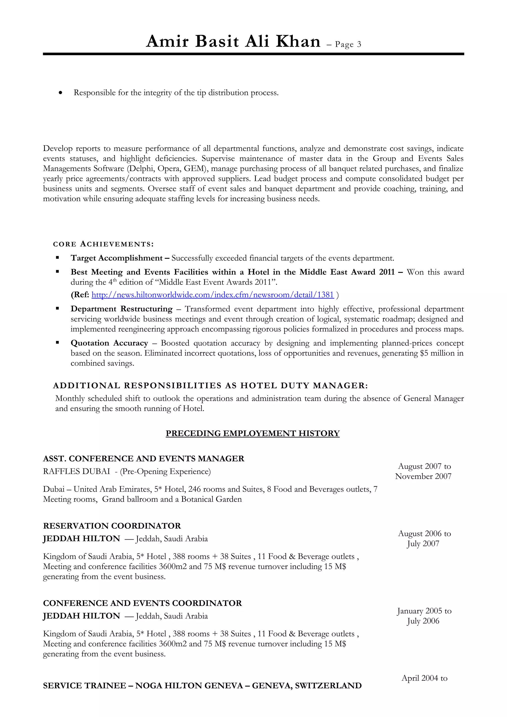 Resume Amir Khan | DOC