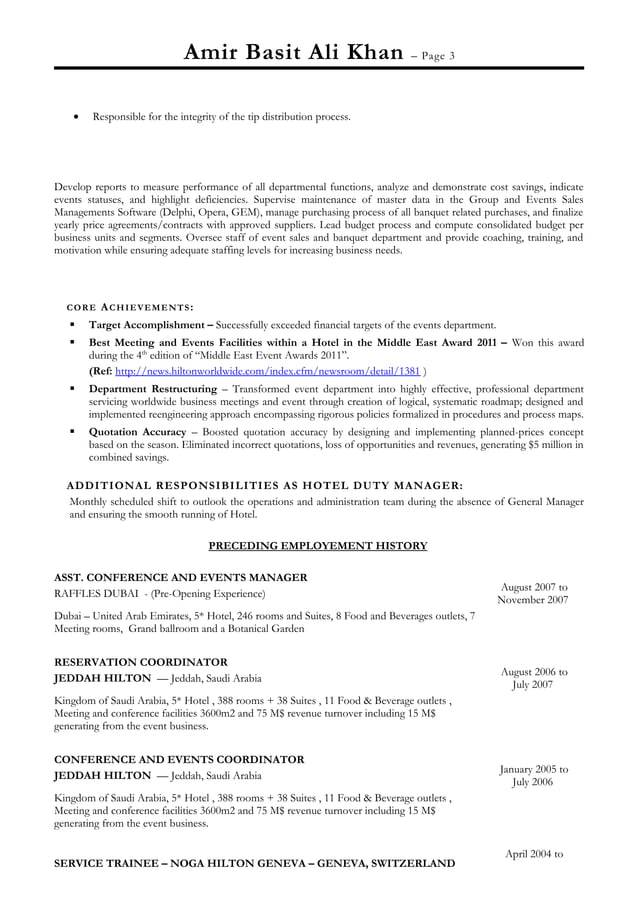 Resume Amir Khan | DOC