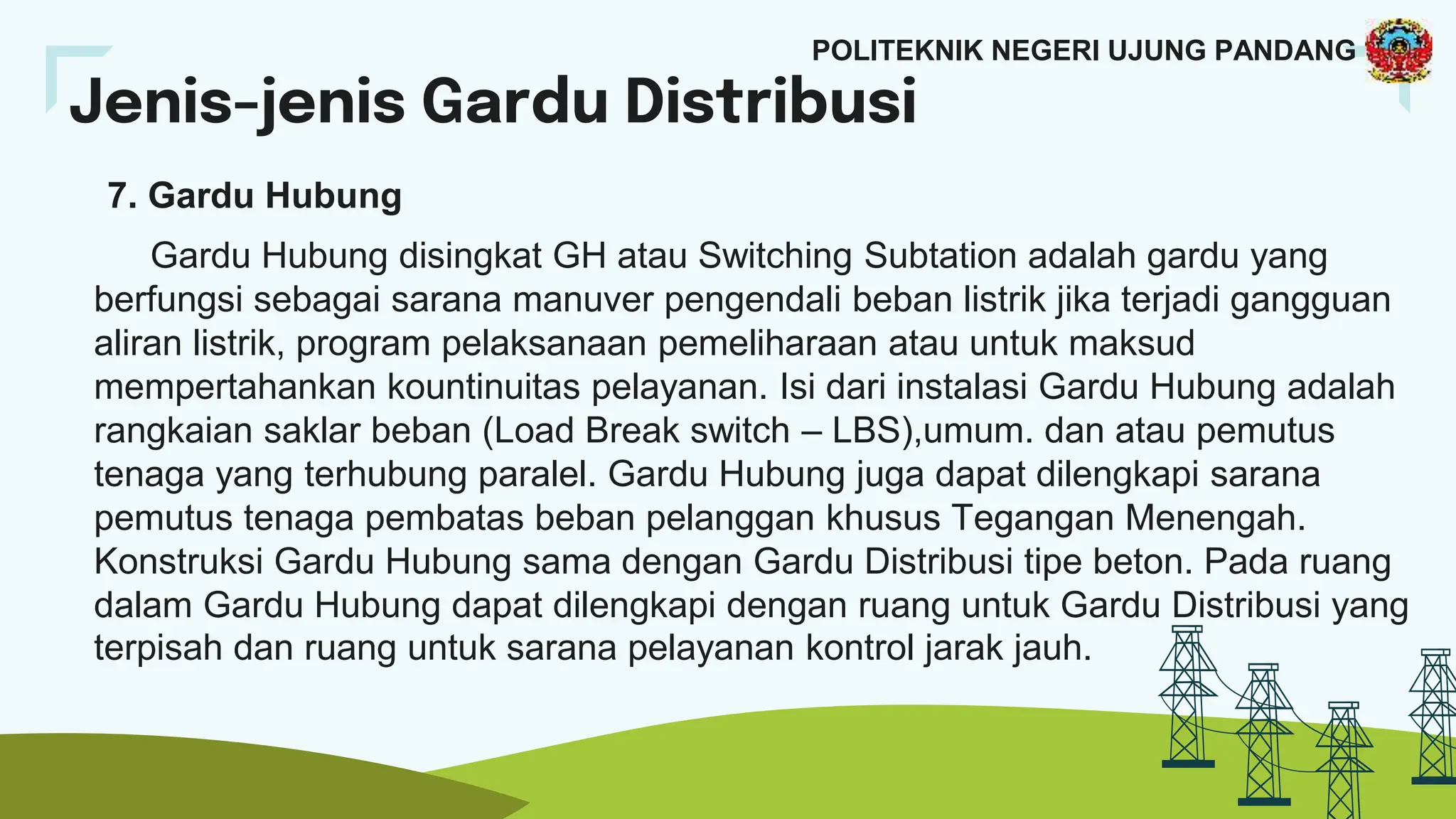 GARDU DISTRIBUSI SISTEM TENAGA LISTRIK 20 Kv/380 V | PPTX