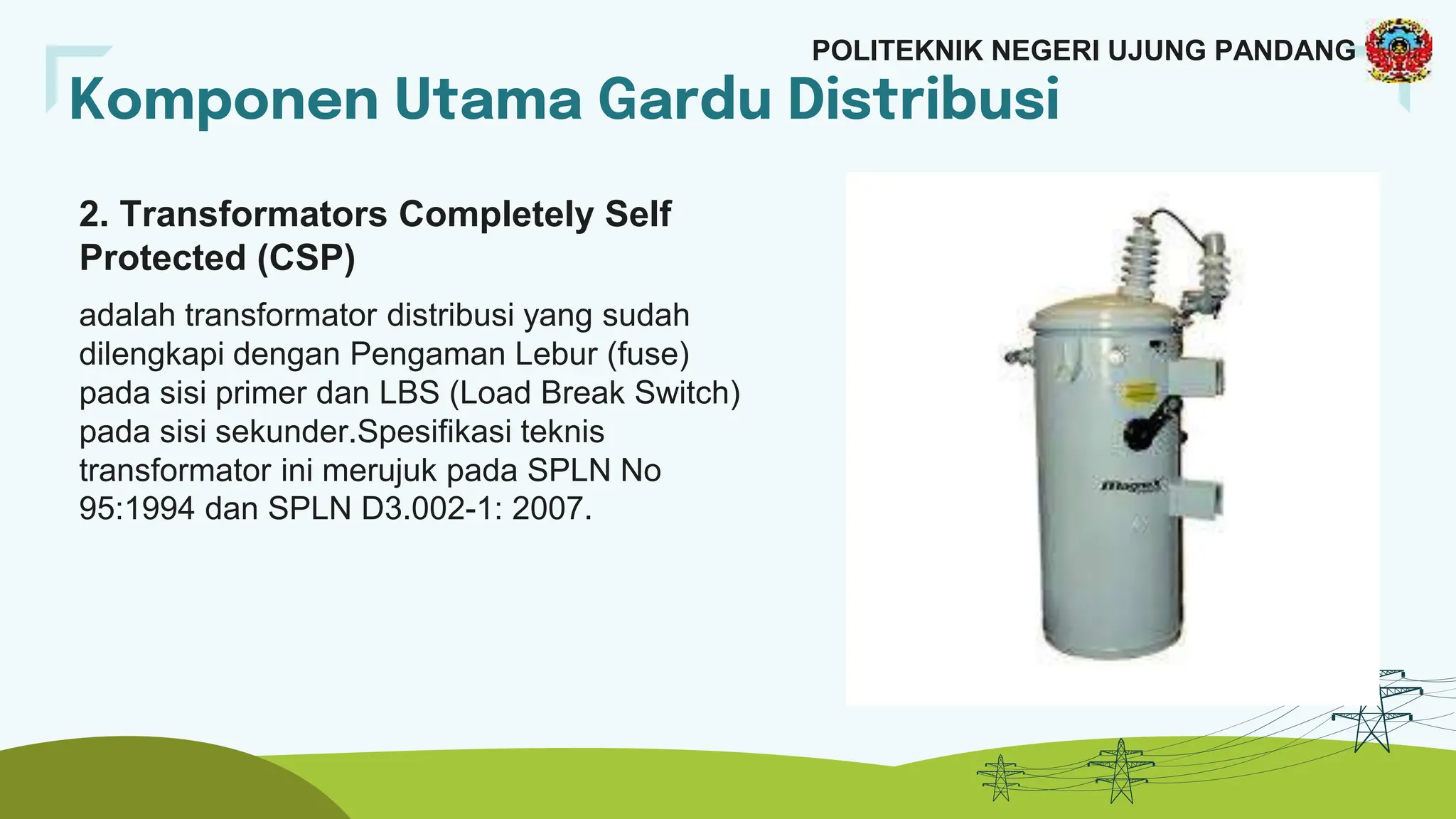 GARDU DISTRIBUSI SISTEM TENAGA LISTRIK 20 Kv/380 V | PPTX