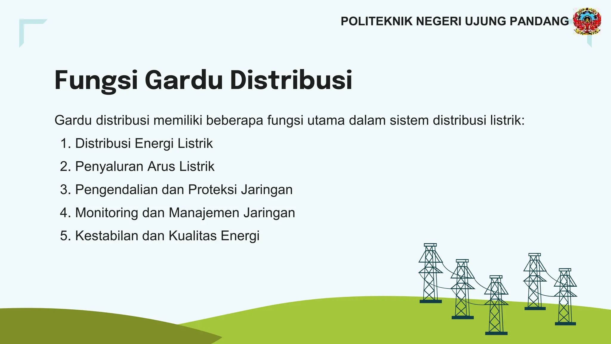 GARDU DISTRIBUSI SISTEM TENAGA LISTRIK 20 Kv/380 V | PPTX