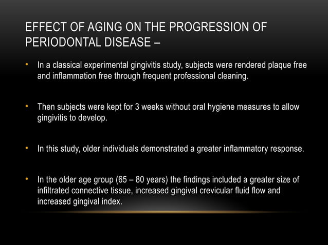 3 AGING AND PERIODONTIUM.pptx in periodontology | PPT