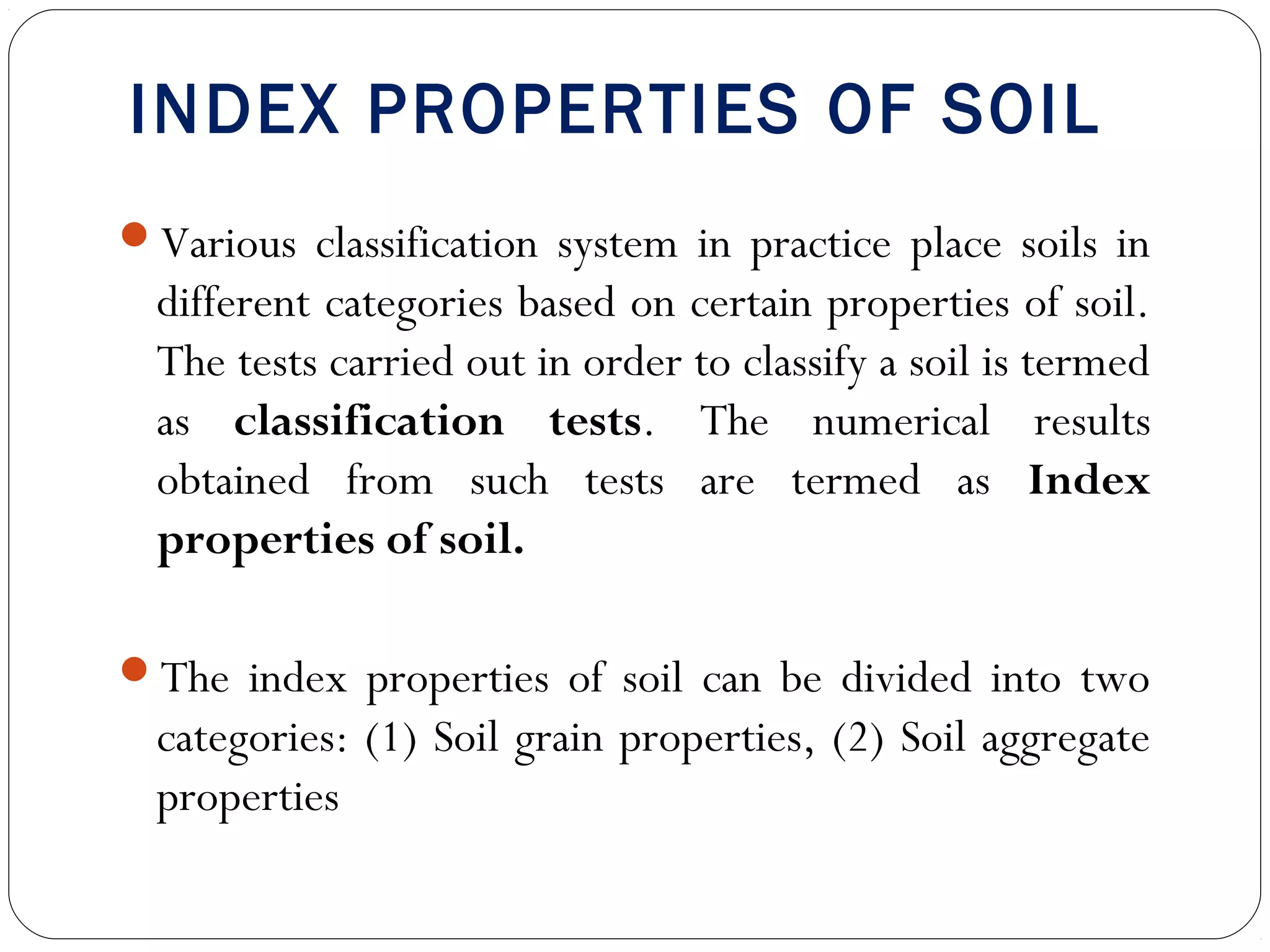 3 a index properties of soil | PPT