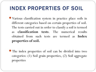3 a index properties of soil | PPT