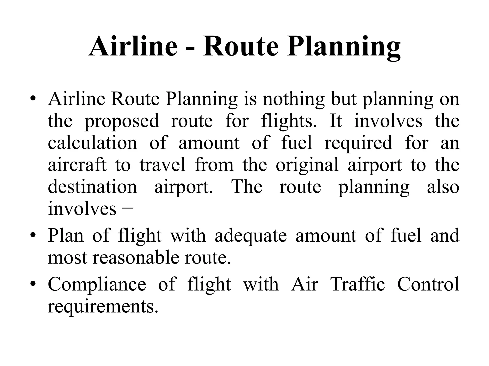 Planning OF AIRPORT REQUIREMENTS OF AIR PORT TERMINAL AREA RUNWAY ...