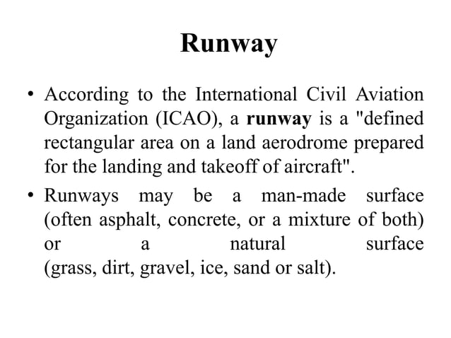 Planning OF AIRPORT REQUIREMENTS OF AIR PORT TERMINAL AREA RUNWAY ...