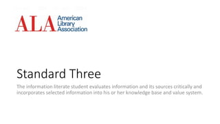 Information Literacy Competency Standards for Higher Education | PPTX ...