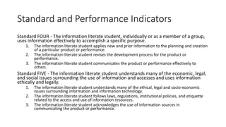 Information Literacy Competency Standards for Higher Education | PPTX ...