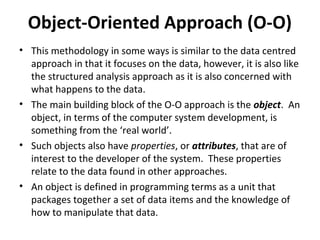 Alternative Methodologies for Systems Development | PPT