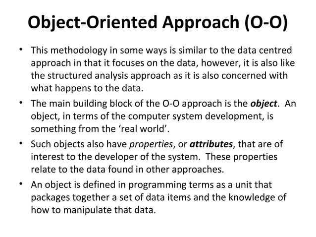 Alternative Methodologies for Systems Development | PPT