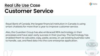 3 Amazing Examples of Real-life RPA Use Cases - Signity | PDF
