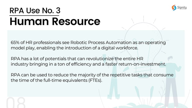 3 Amazing Examples of Real-life RPA Use Cases - Signity | PPT