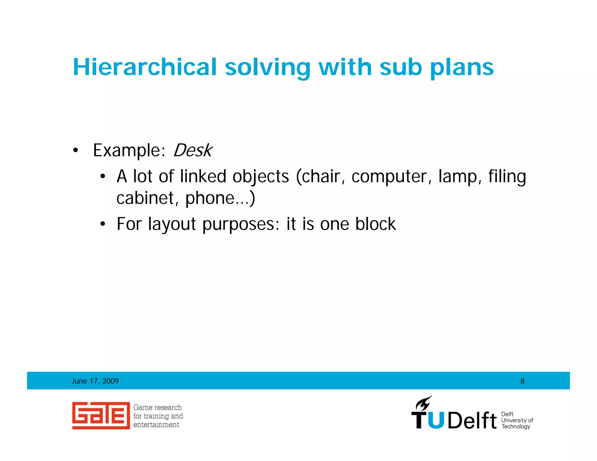 Rule-based Layout Solving and Its Application to Procedural Interior Generation | PPT