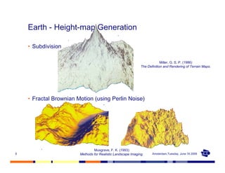 A Survey of Procedural Methods for Terrain Modelling | PPT