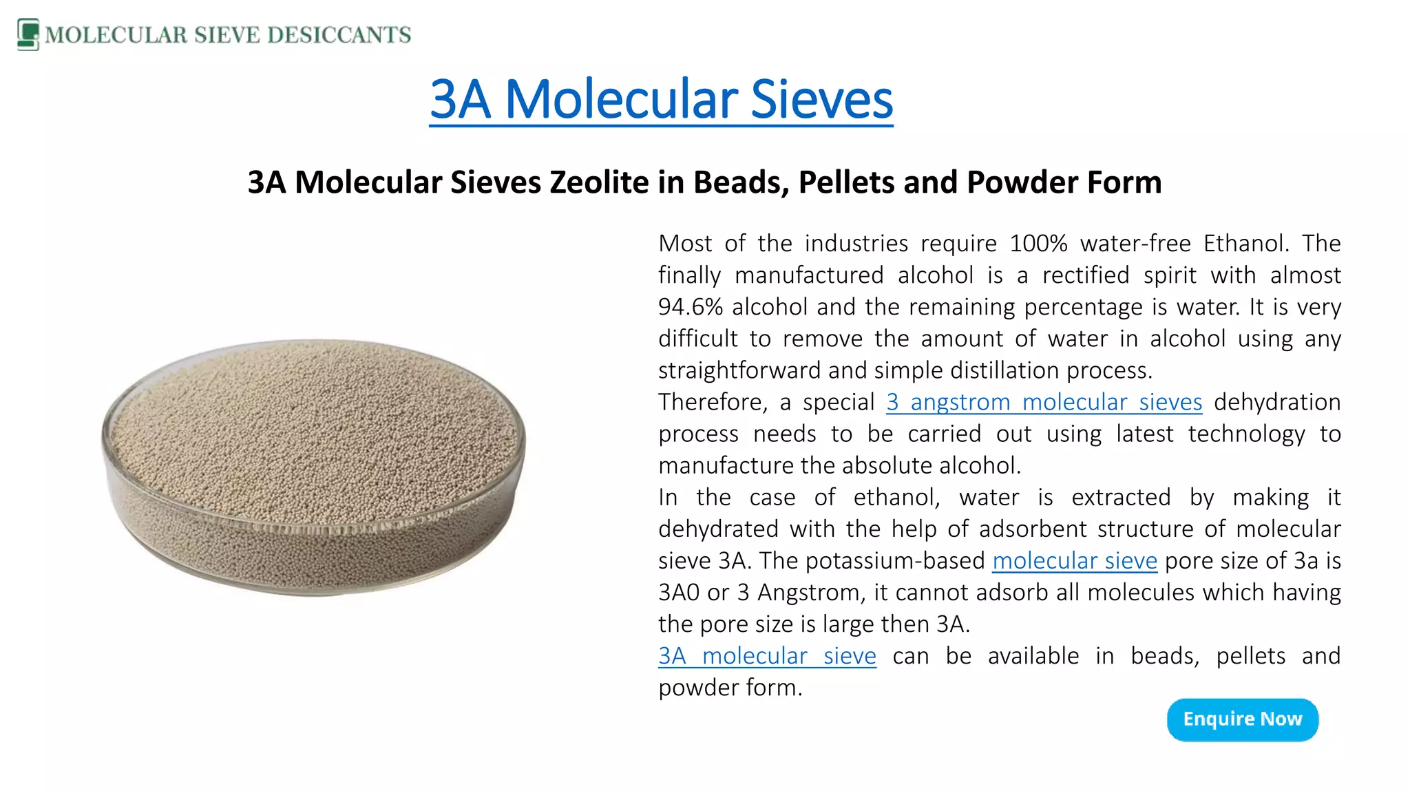 3A Molecular Sieves | PPTX