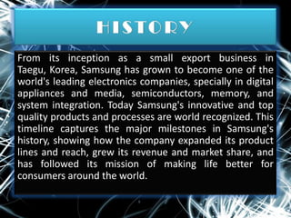Samsung Company Profile | PPSX
