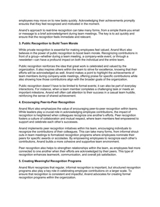 Anand Muni’s Tips for Recognizing Employee Contributions.docx