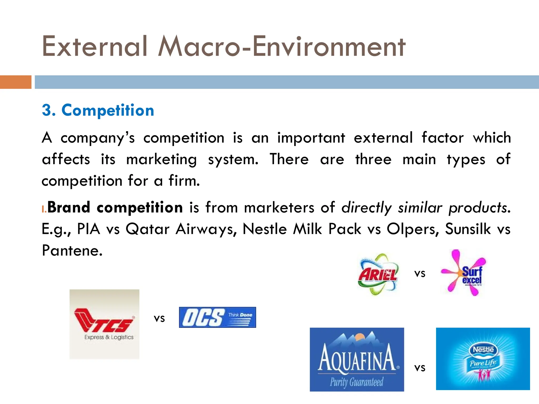 The external environment of a business - Principles of Marketing | PPT