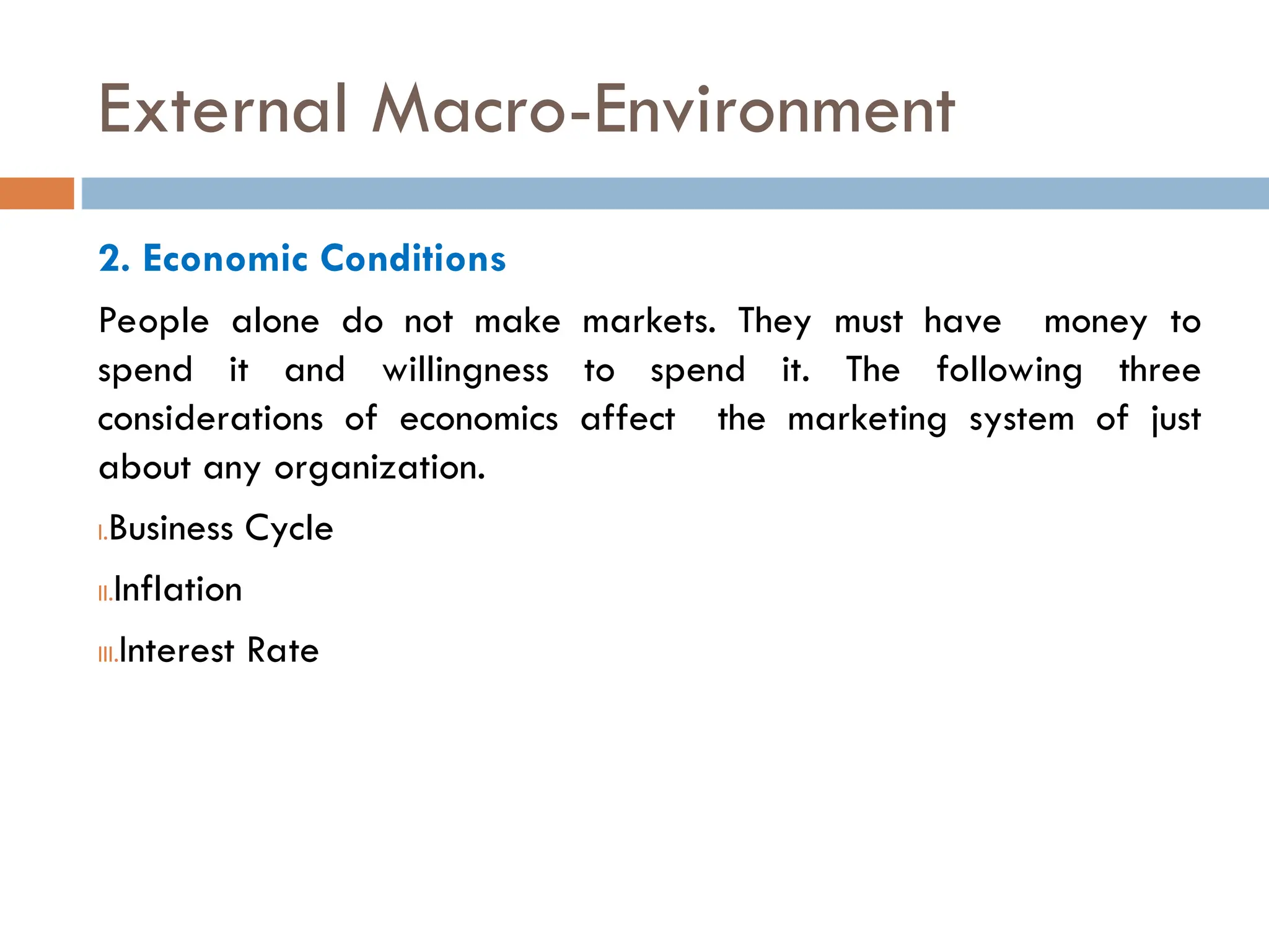The external environment of a business - Principles of Marketing | PPT