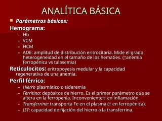 valores referenciales para el diagnostico de anemia | PPT