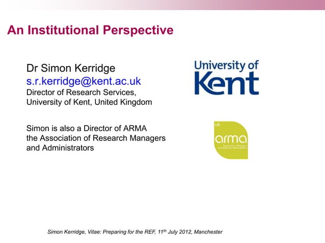 An institutional perspective | PPTX