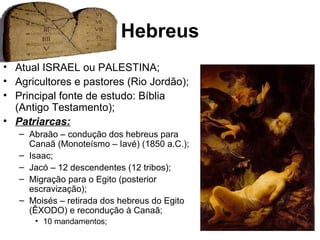 3° ano hebreus, fenícios e persas - antiguidade oriental 3 | PPT