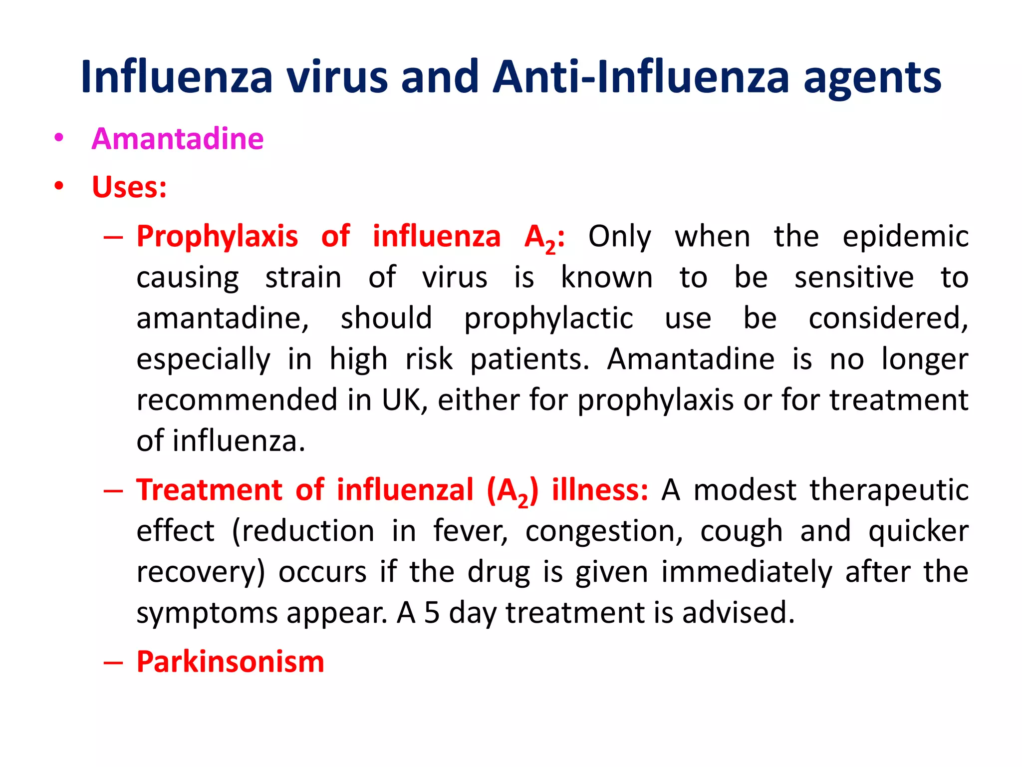 Anti-influenza agents | PPTX