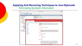 Applying Anti-Reversing Techniques to Java Bytecode | PDF