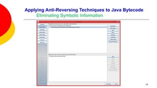 Applying Anti-Reversing Techniques to Java Bytecode | PDF