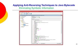 Applying Anti-Reversing Techniques to Java Bytecode | PDF