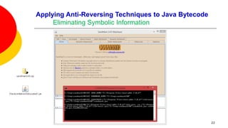 Applying Anti-Reversing Techniques to Java Bytecode | PDF