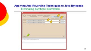 Applying Anti-Reversing Techniques to Java Bytecode | PDF