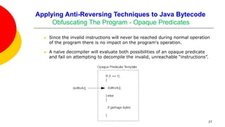 Applying Anti-Reversing Techniques to Java Bytecode | PDF