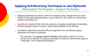 Applying Anti-Reversing Techniques to Java Bytecode | PDF