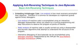 Applying Anti-Reversing Techniques to Java Bytecode | PDF