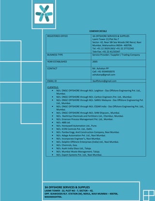 3a offshore profile new | PDF